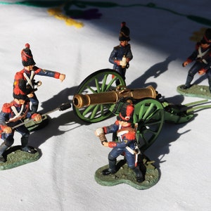 Britain's Napoleonic Wars Waterloo French Imperial Guard With Cannon ...