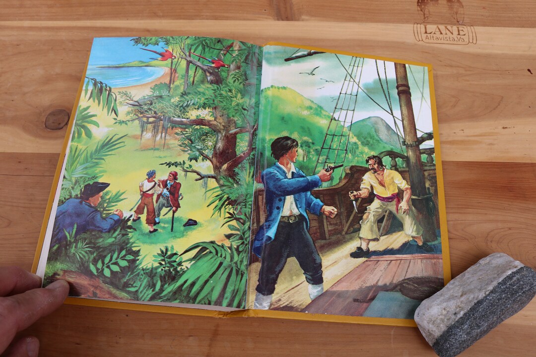 60s the Children's Classics ROBIN HOOD and TREASURE Island Hardcover ...