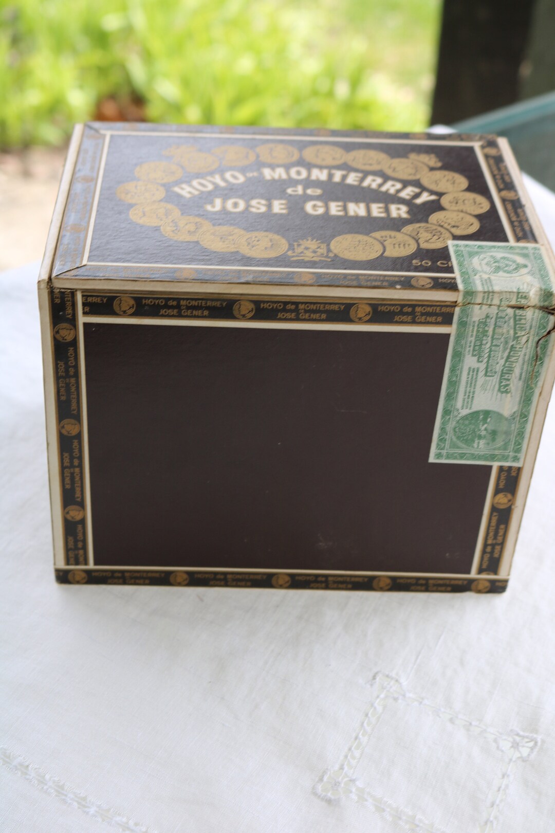 70s Hoyo De Monterrey De Jose Gener Wooden CIGAR BOX Rothschilds Maduro ...