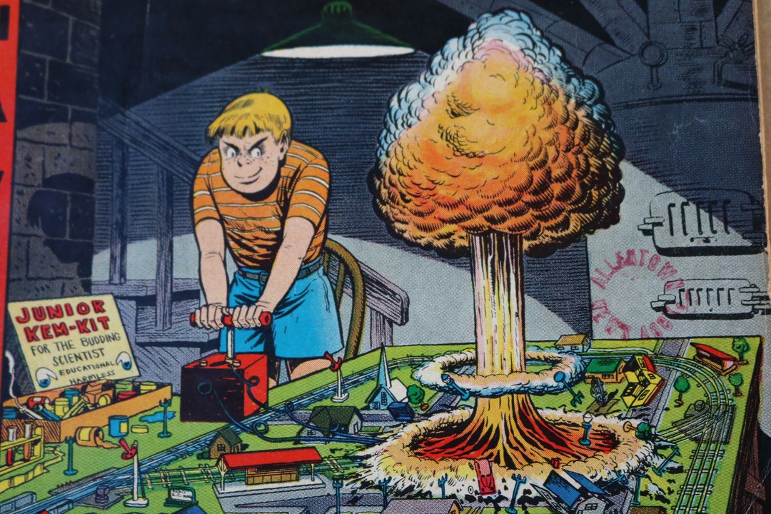 E C Comics PANIC #2 Atomic Bomb Cover 1954 Strong Colors Good Looking ...
