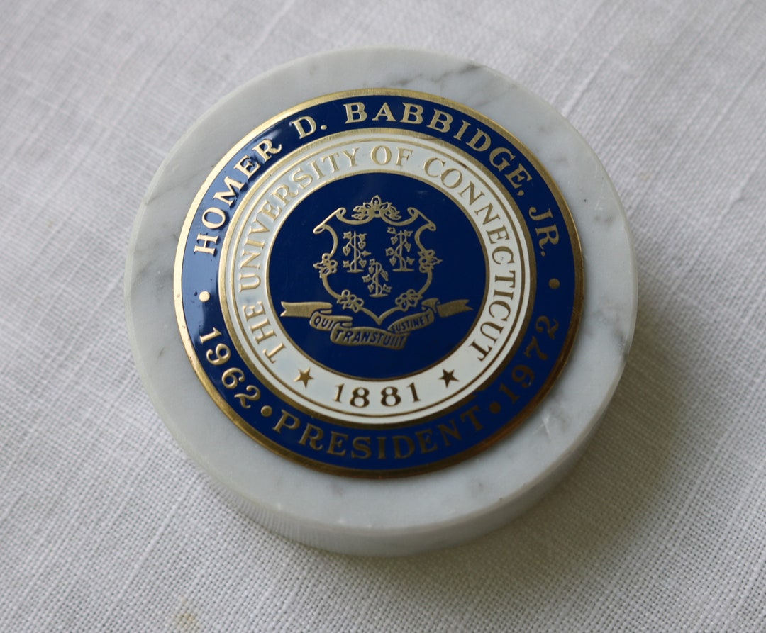 70s UCONN PAPERWEIGHT 1962 to 1972 Marble University of - Etsy