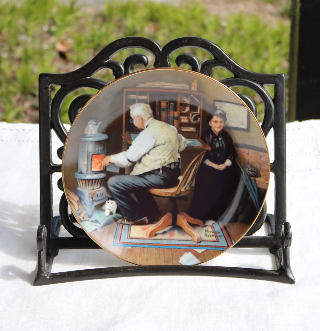 80s KEEPING COMANY Norman Rockwell Collectible Plate by Knowles From ...