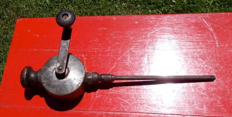 Very Old INDUSTRIAL Rotating Drill Type Tool Wooden Hand Knobs With ...