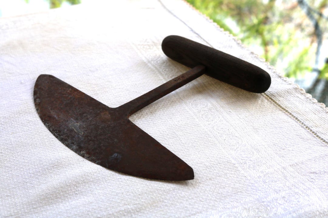 1800's DCS Antique Food CHOPPER Hand Wrought Primitive Wooden Handle - Etsy