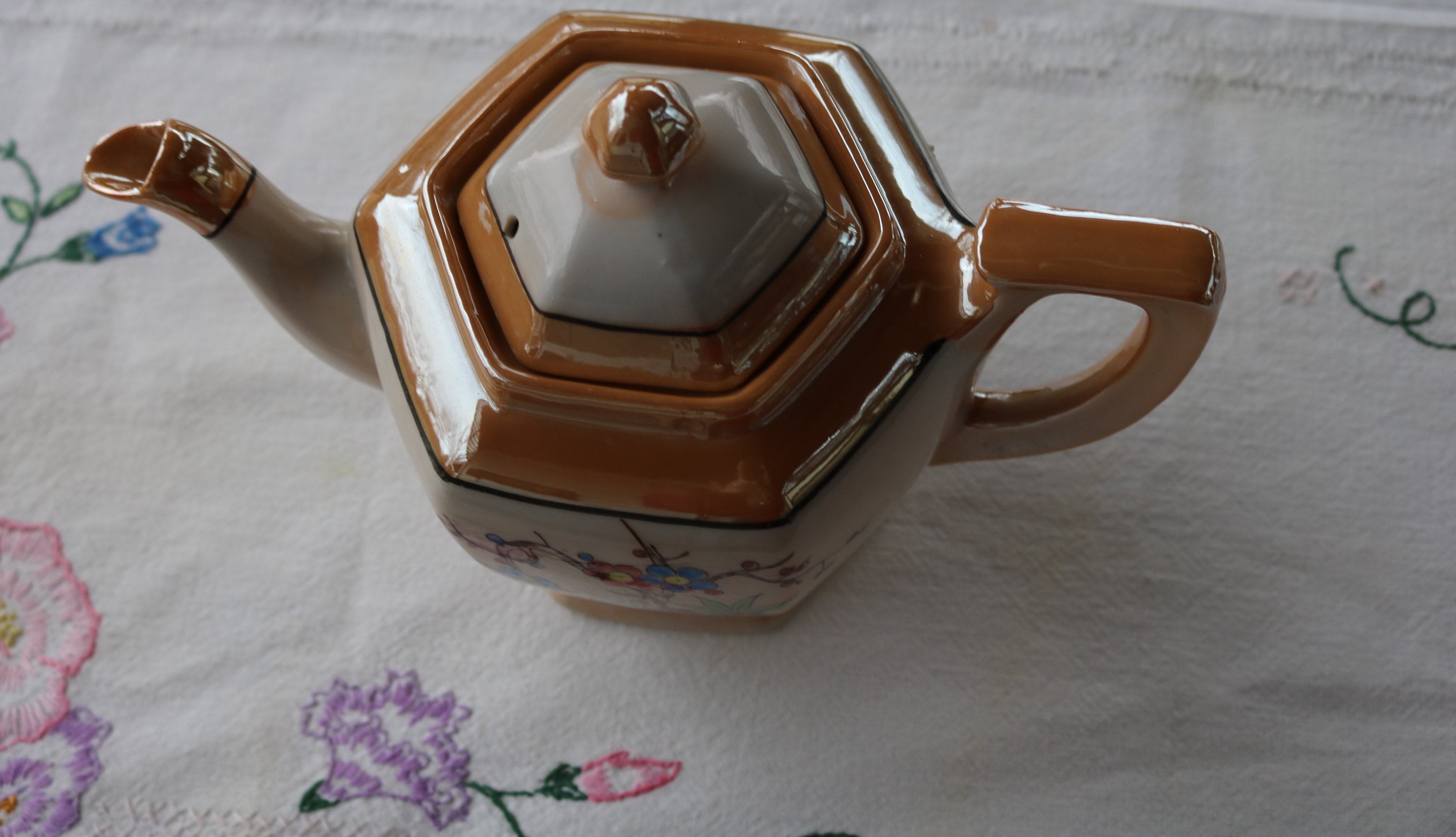 30s 40s Japanese Lusterware Tea/dessert/luncheon Set Teapot Sugar ...
