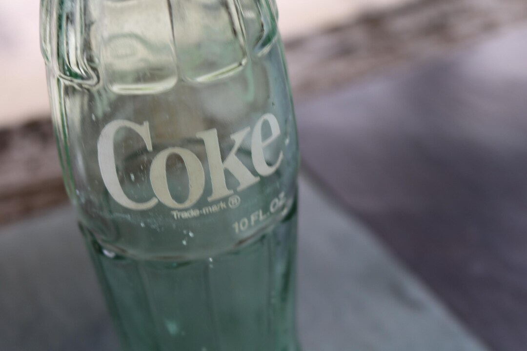 MACON 60s Hobble Skirt COCA-COLA Coke Green Glass Bottle Macon Georgia ...