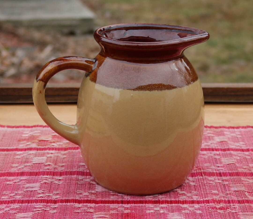 Quart Sized 50s 60s Three BROWN Pottery PITCHER Unmarked Crockery - Etsy