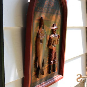 Vintage Wooden FISHING Themed 3d PLAQUE Fisherman Swordfish - Etsy