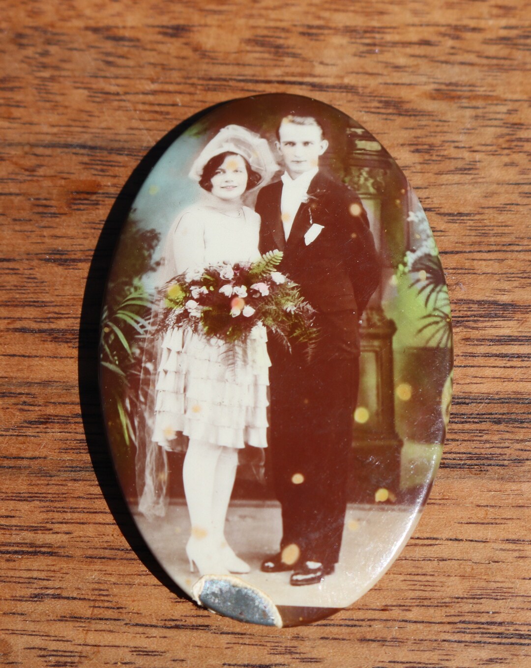 20s FLAPPER WEDDING Compact MIRROR Small Oval for Your Purse ...