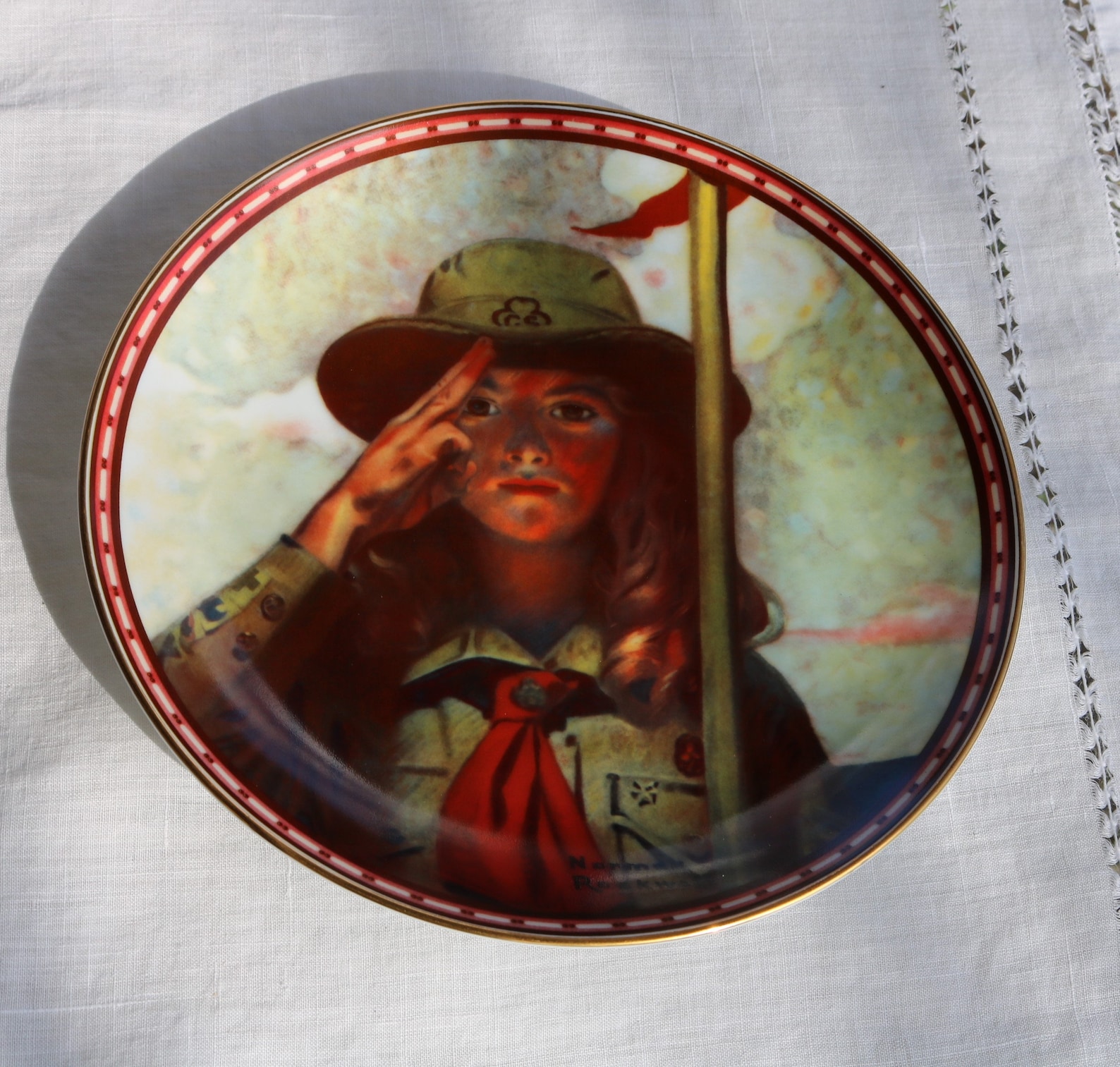 80s on My Honor Norman Rockwell Collectible PLATE by Knowles From the A ...