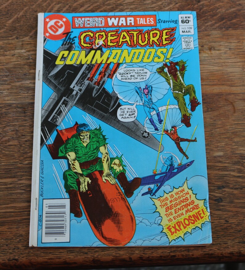 DC Comics Weird War Tales 47 98 99 108 109 and 120 1976 - Etsy