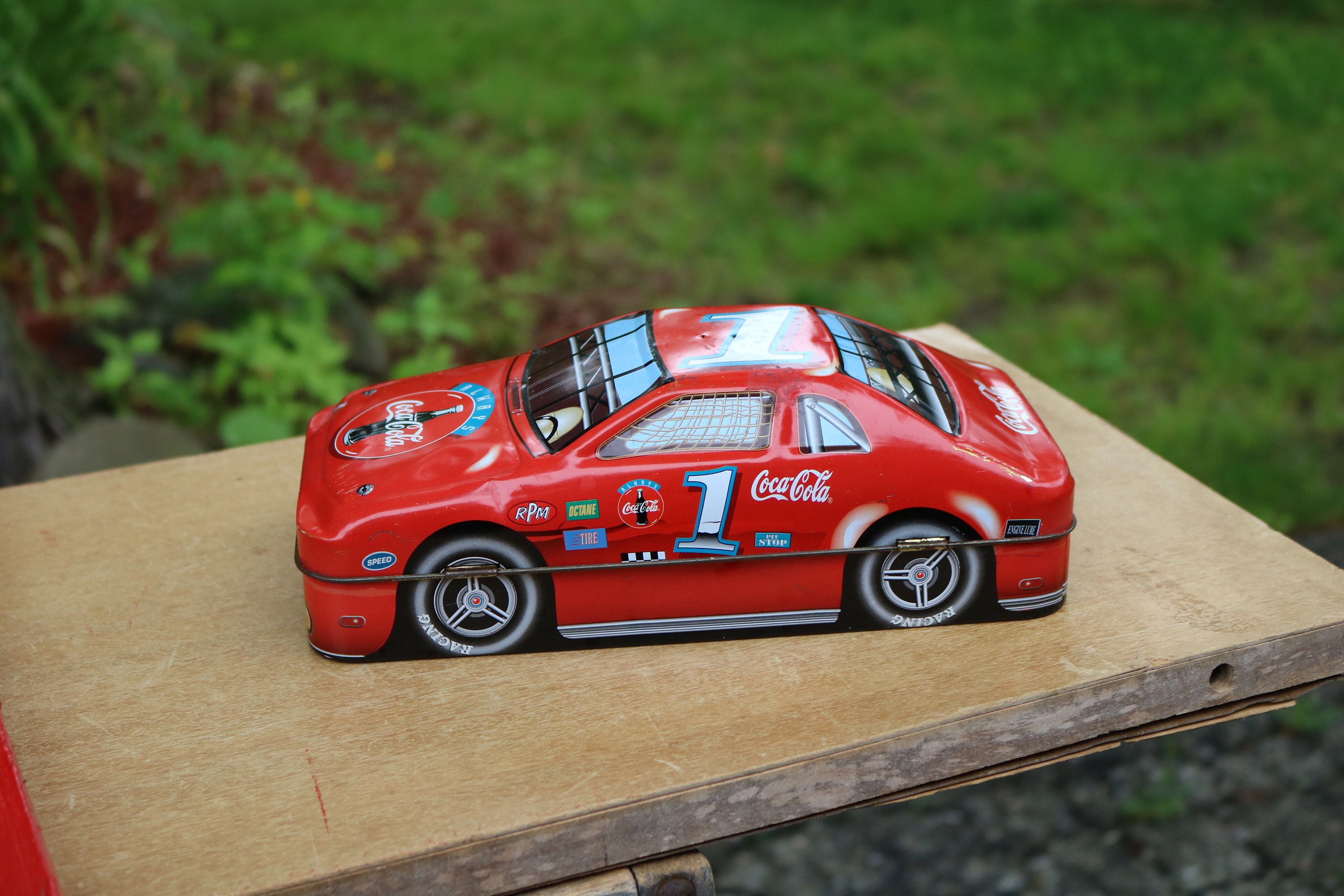 Vintage Metal NASCAR Box Number 1 Dale Earnhardt Coca Cola | Etsy