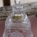60s West German Hand Cut Crystal Glass BELL 24% Lead Crystal Frosted ...