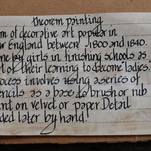 80's Folk Art THEOREM PAINTING Stencil Decorative Art Rocking Horse New ...