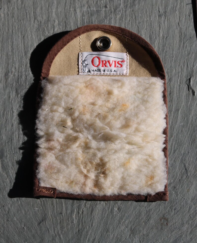 Set of Two Orvis Trifold Soft Wool and Canvas Fly Pouches They Measure ...