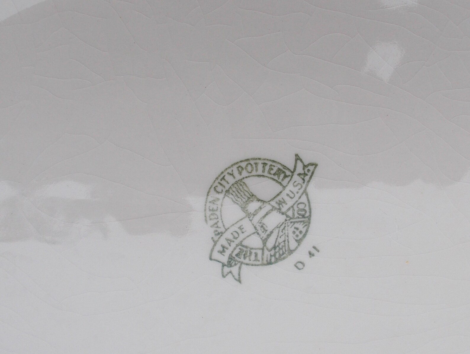 Vintage PADEN CITY POTTERY Platter 1940s South Western Scene Country ...