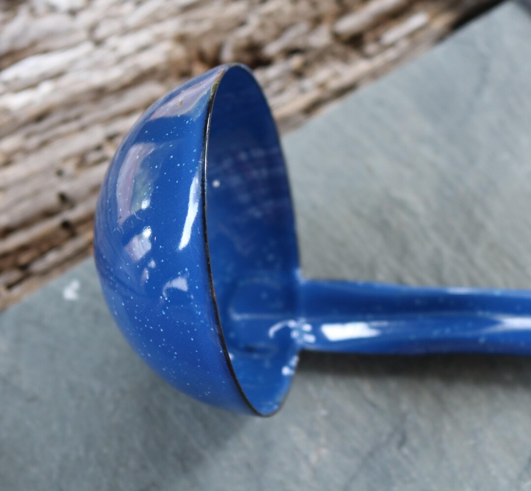Vintage Blue Speckled ENAMEL LADLE Hanging Country Farm Decor - Etsy