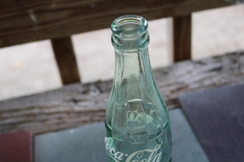 MACON 60s Hobble Skirt COCA-COLA Coke Green Glass Bottle Macon Georgia ...