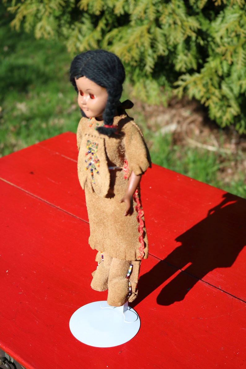 Set of Three Vintage Native American Canadian Dolls Great | Etsy