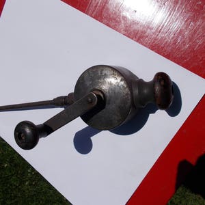Very Old INDUSTRIAL Rotating Drill Type Tool Wooden Hand Knobs With ...