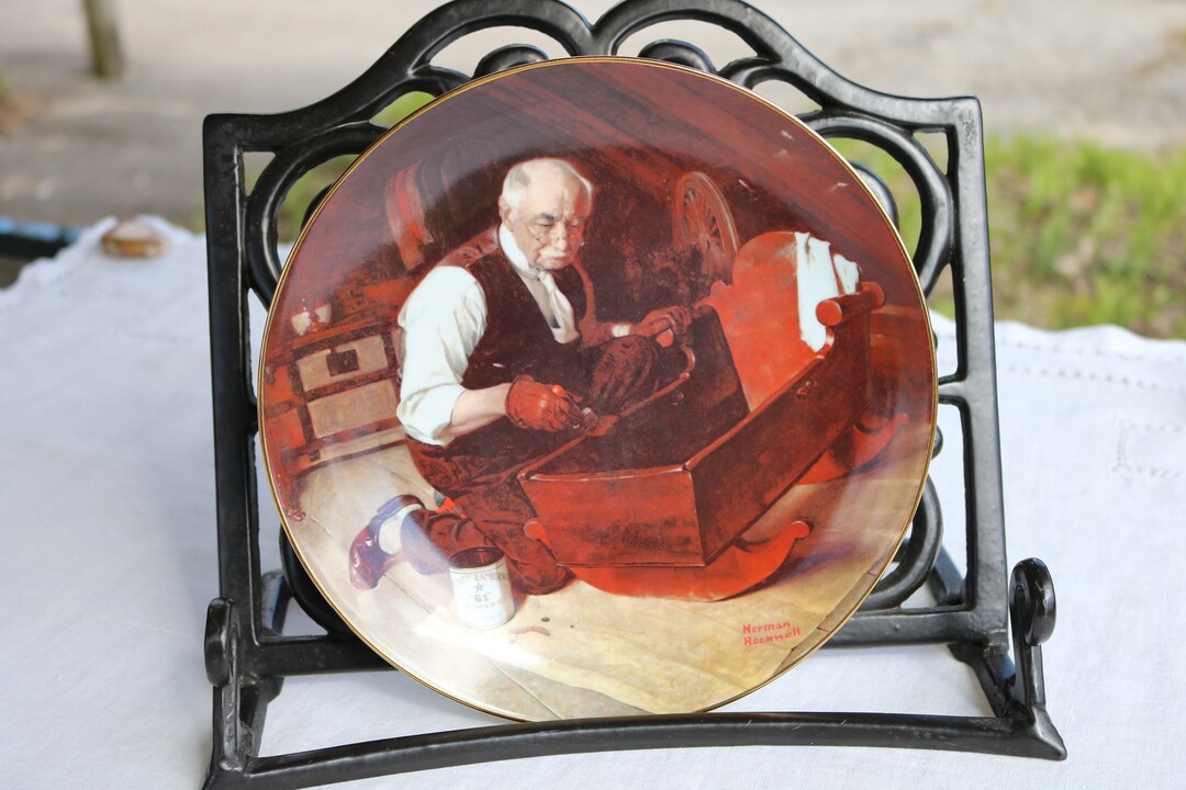 80s GRANDPA'S GIFT Norman Rockwell Collectible Plate by Knowles From ...