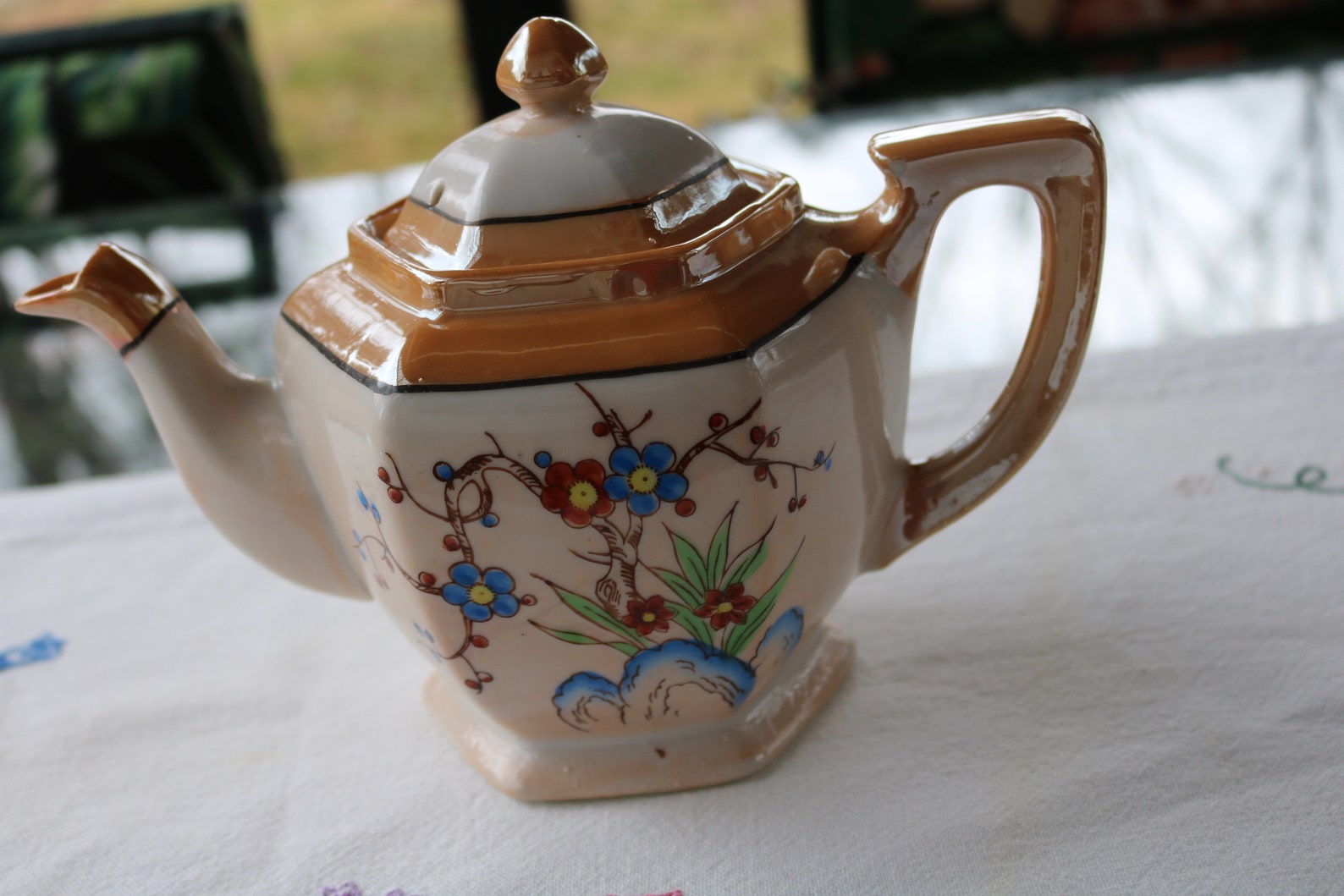 30s 40s Japanese Lusterware Tea/dessert/luncheon Set Teapot Sugar ...
