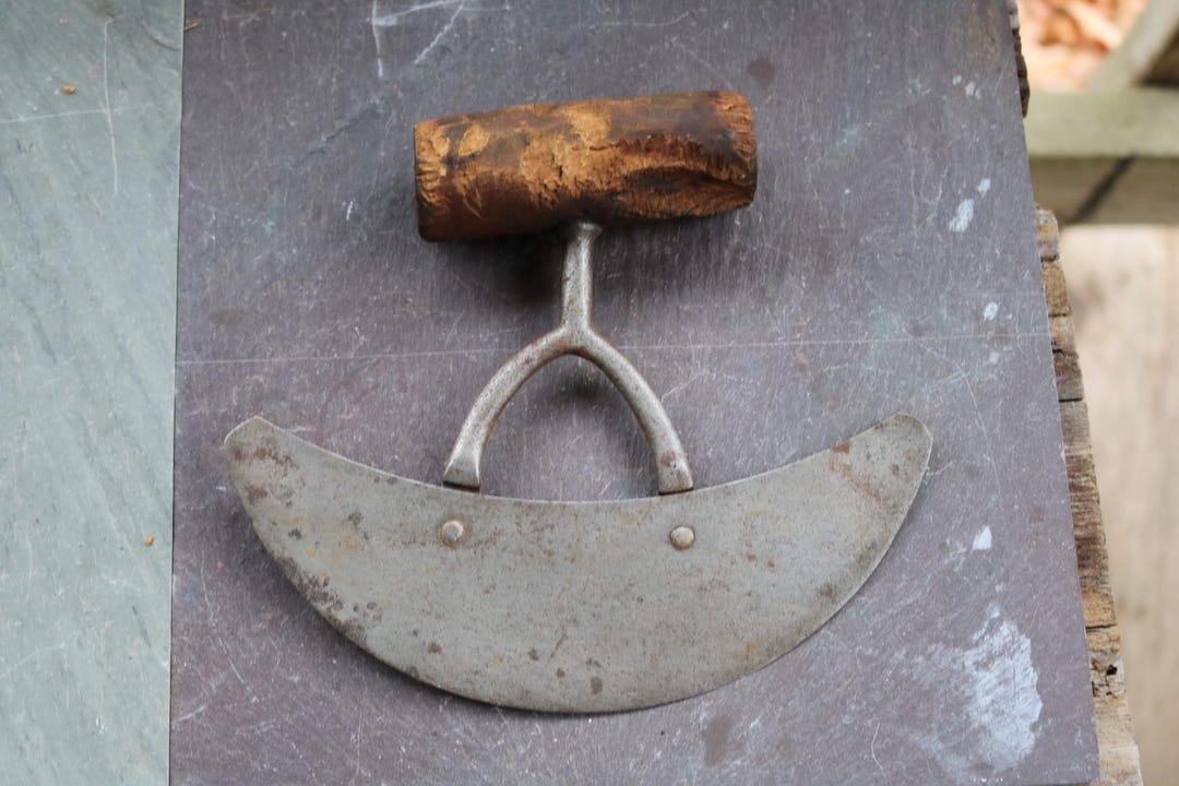 Antique HERB CHOPPER Handmade Early 1900's or Older Primitive Wooden ...