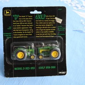 90s JOHN DEERE Model D Miniature Metal TRACTOR Toy Collectible by Ertl ...