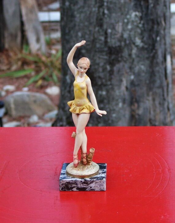 Vintage Simonelli Ballerina Figurine on a Carrara Marble Base | Etsy