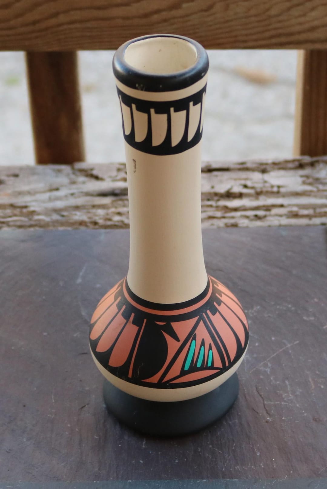 80s Native American VASE by Kopa Pottery Mfg Mesa Arizona 8 1/2 Tall - Etsy