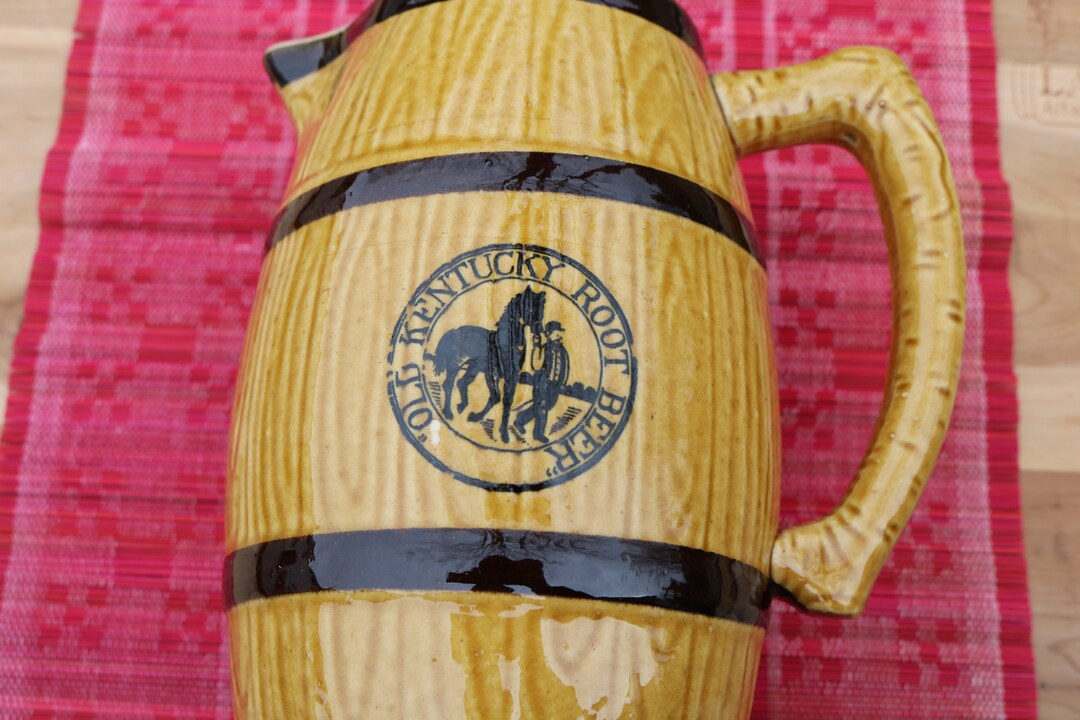 50s Kitsch OLD KENTUCKY ROOT Beer Pitcher 7 Cup Tall Large Handle - Etsy