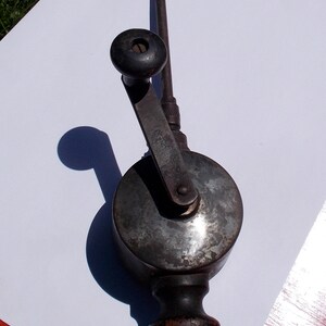 Very Old INDUSTRIAL Rotating Drill Type Tool Wooden Hand Knobs With ...