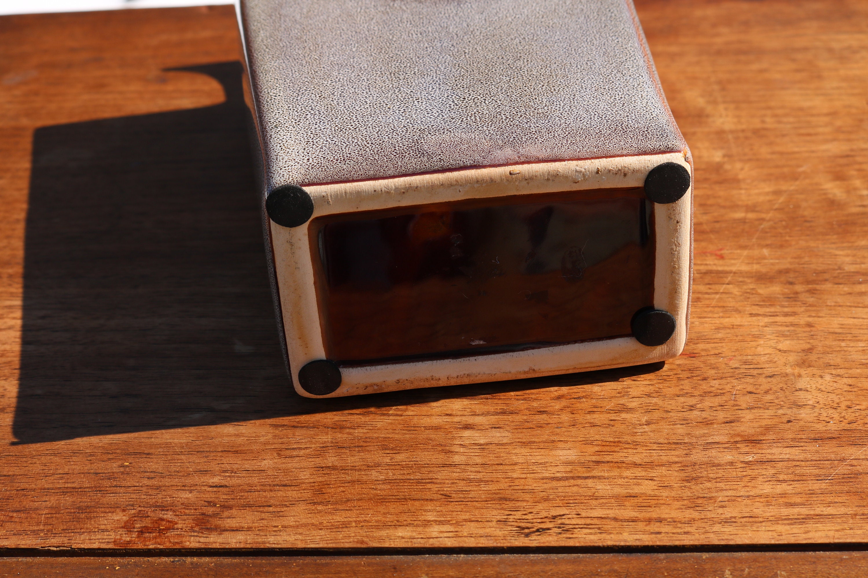 80s Ceramic Pointillism Asian Centerpiece BOTTLE VASE Beige | Etsy