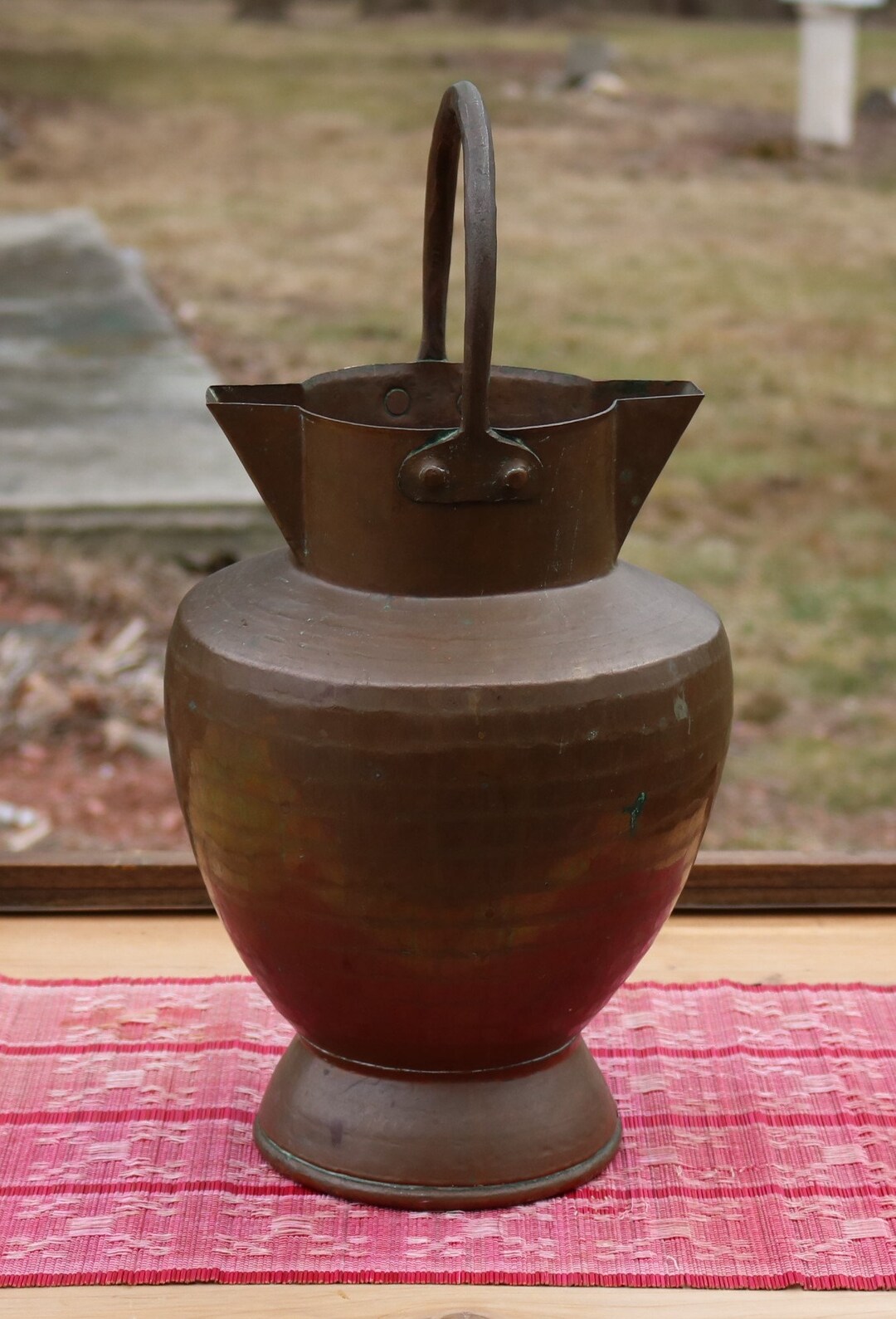 1800s BRASS Moroccan Berber VESSEL With Two Spouts and Handle Antique ...