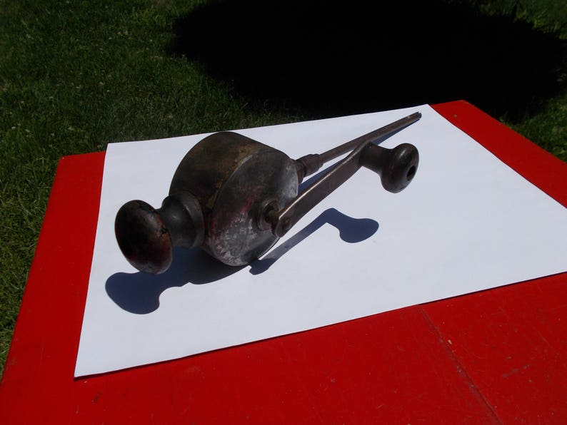 Very Old INDUSTRIAL Rotating Drill Type Tool Wooden Hand Knobs With ...