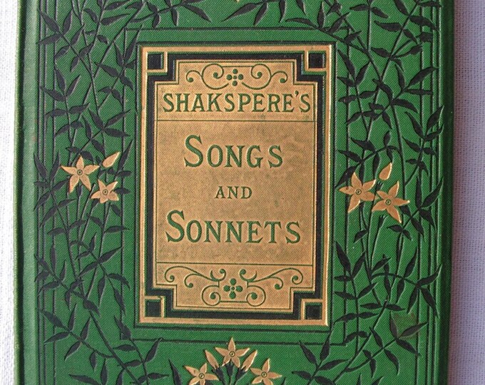 Rare 1880s Shakspere's Songs and Sonnets the Choice Series - Etsy