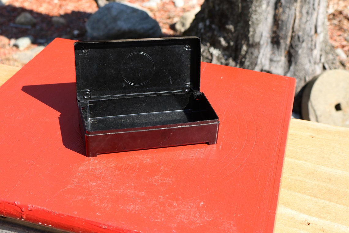 Vintage Black Bakelite Knick Knack Box That Features a - Etsy