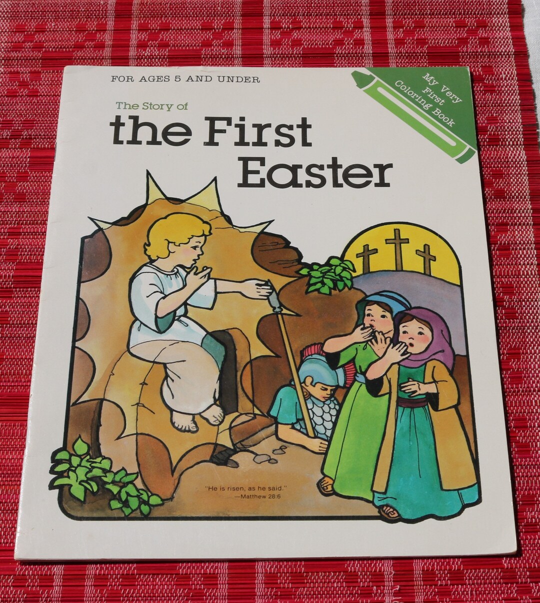 80s Coloring Book THE FIRST EASTER Ages 5 and Under Christian - Etsy