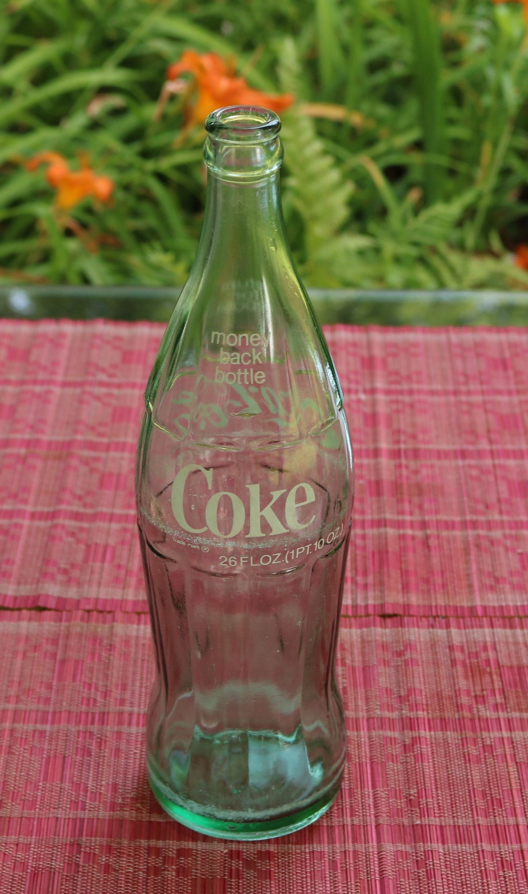 70s COKE BOTTLE BROOKLYN New York 12 Tall 26 Oz Green Glass Coca-cola ...