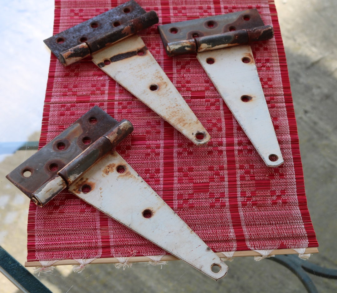 30s 40s Set of Three BARN DOOR HINGES Repurpose Renovator Supply Farm ...