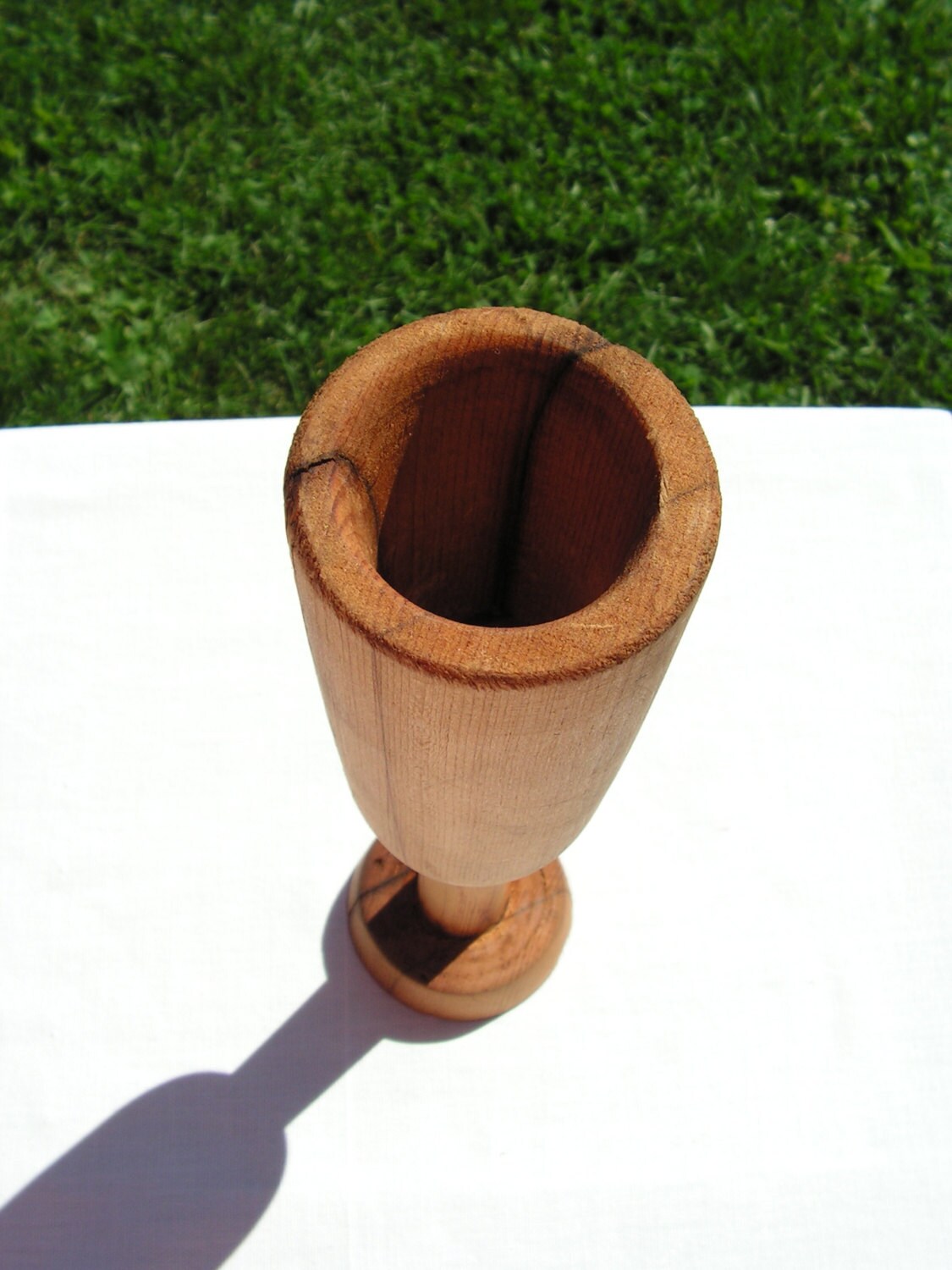 Vintage Turned Wood Base Piece for REPURPOSE From an Old | Etsy