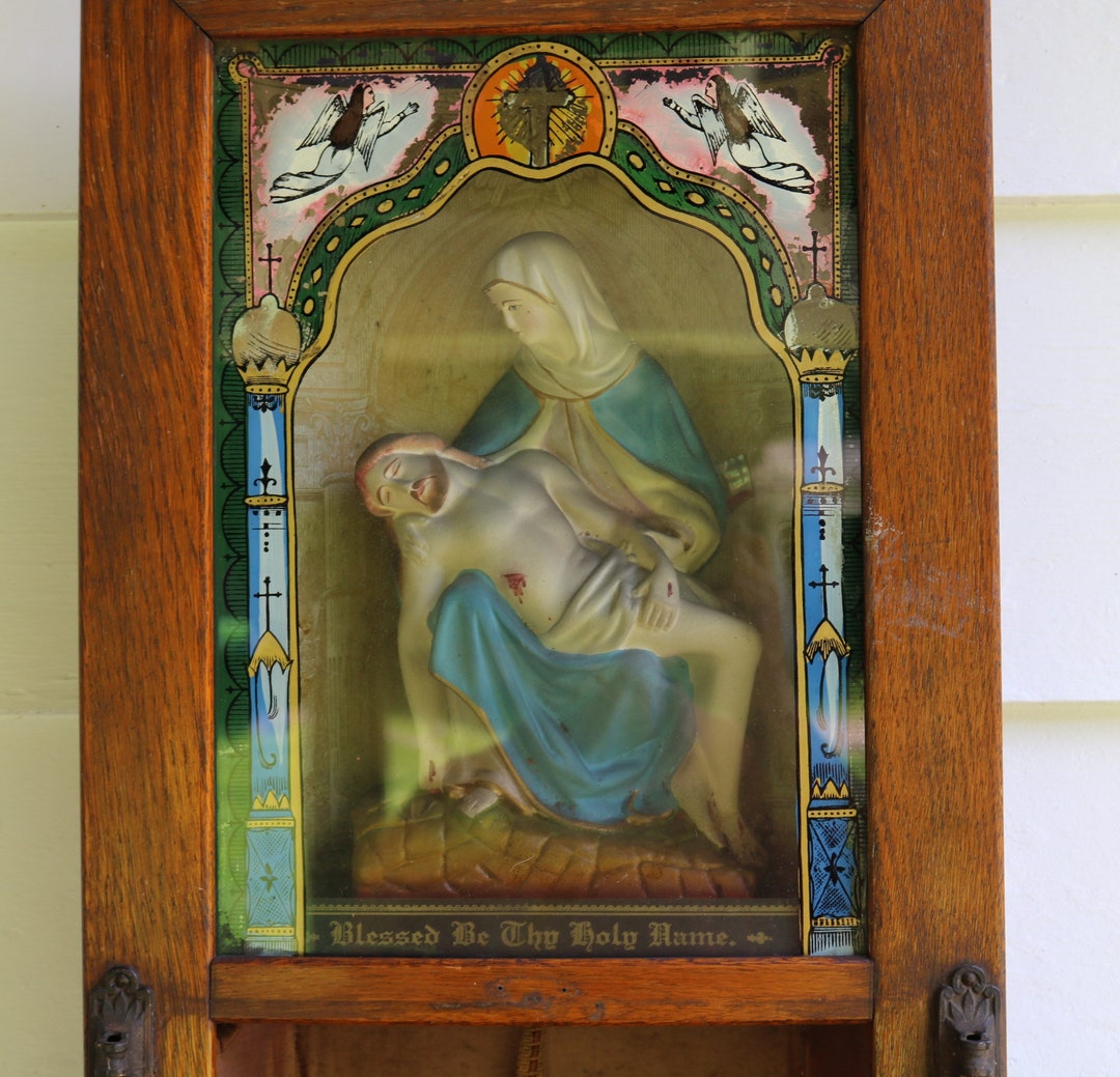 1900s Viaticum LAST RITES and EUCHARIST Hanging Shadow Box - Etsy