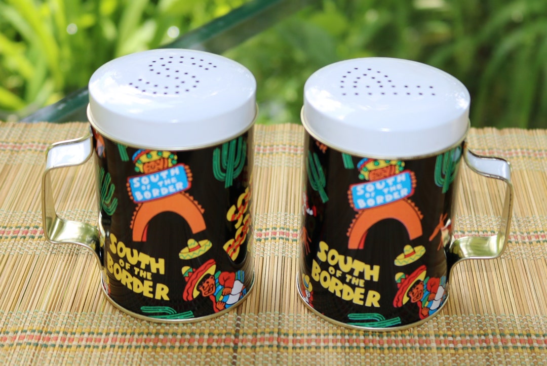 90s SOUTH of the BORDER Salt & Peppers Shakers Never Used Large Kitchen ...