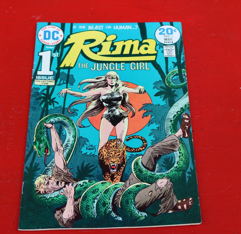 RIMA the JUNGLE GIRL D C Comics 1974 Two 1s 3 4 and 6 Joe - Etsy