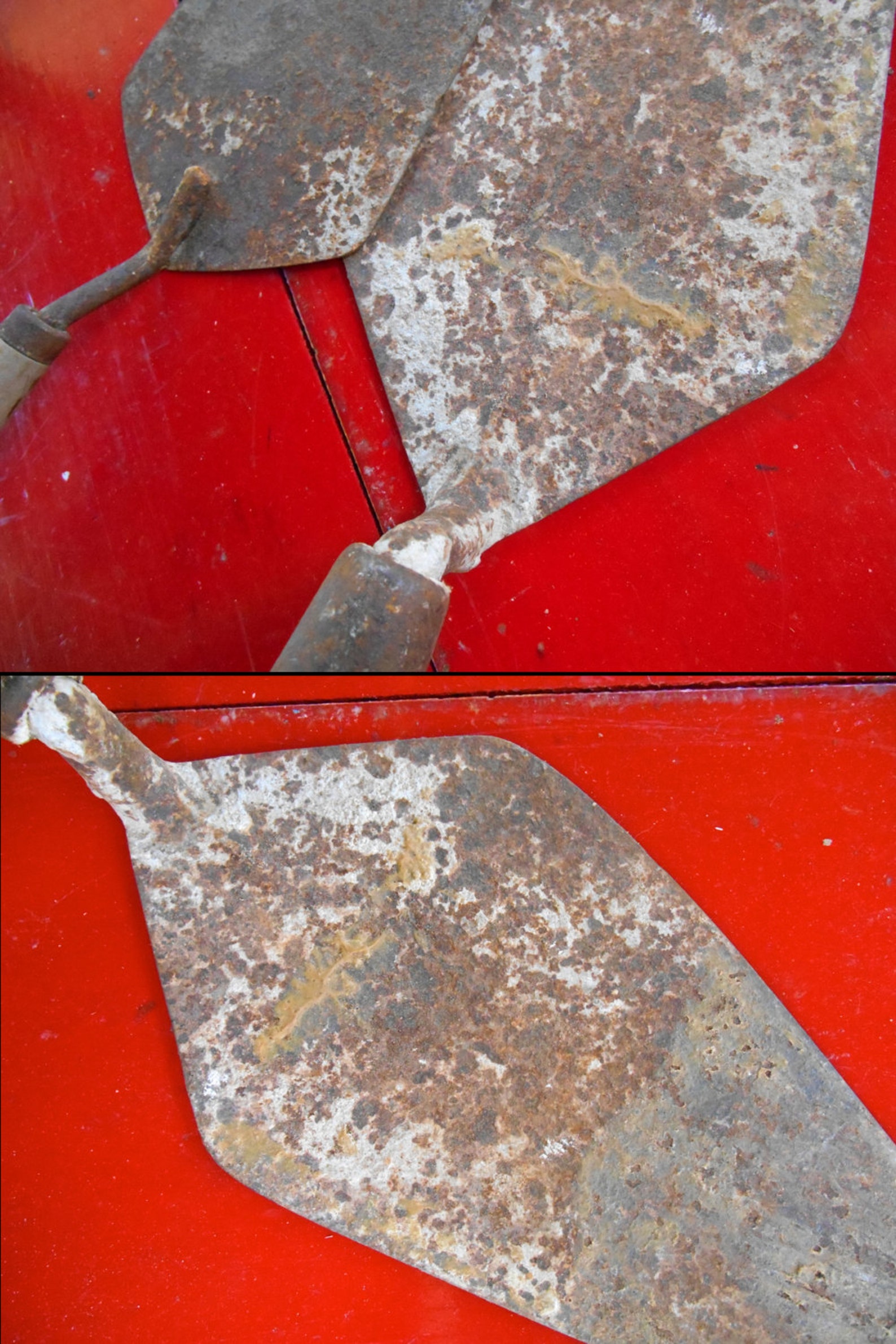 Set of Two Large Triangle TROWELS Building Art Projects Cement | Etsy