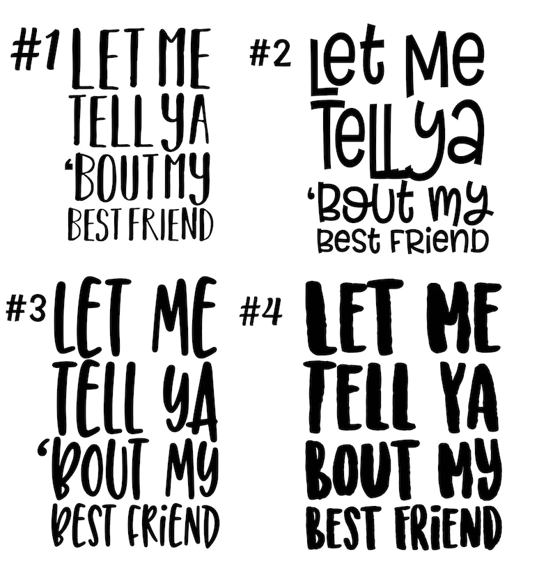 Let Me Tell Ya 'bout My Best Friend Matching T-shirt & Dog | Etsy