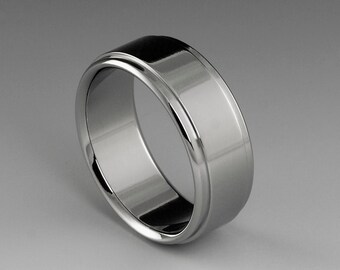 Mens titanium ring | Etsy
