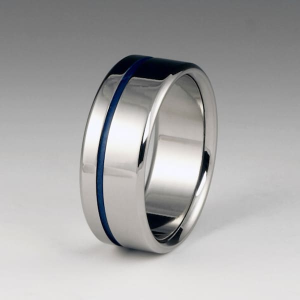 Cobalt Wedding Ring - Etsy