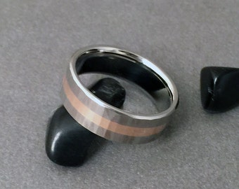 Cracked 3D Printed Titanium Gold Inlay Ring - Etsy