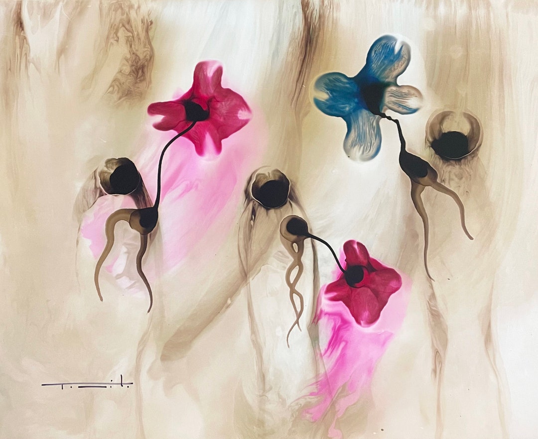 Jose Tonito Original Painting.nomads and Strange Flowers.fantastic ...